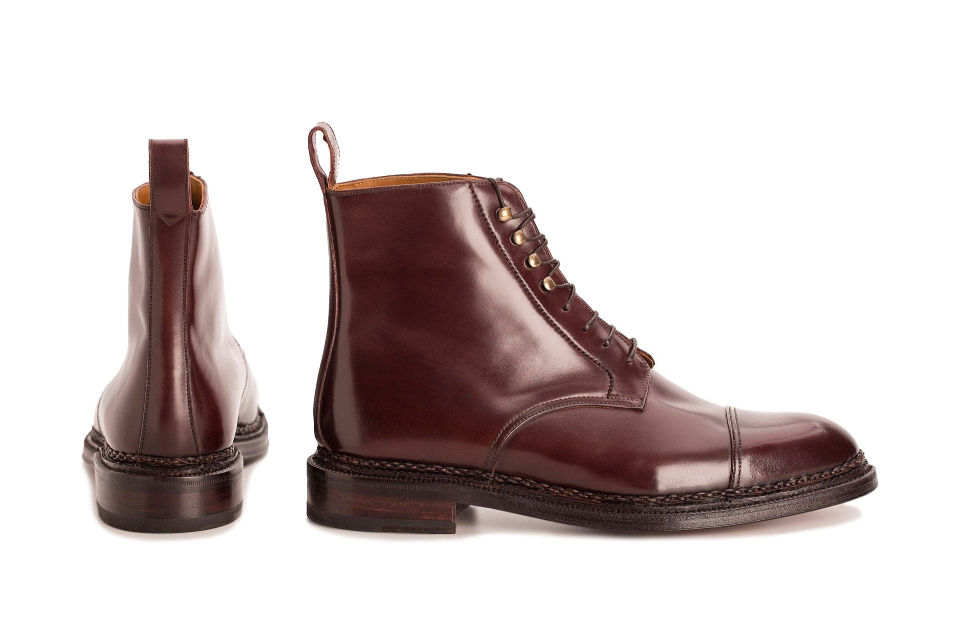 106487 - BURGUNDY SHELL CORDOVAN - E – Meermin Shoes