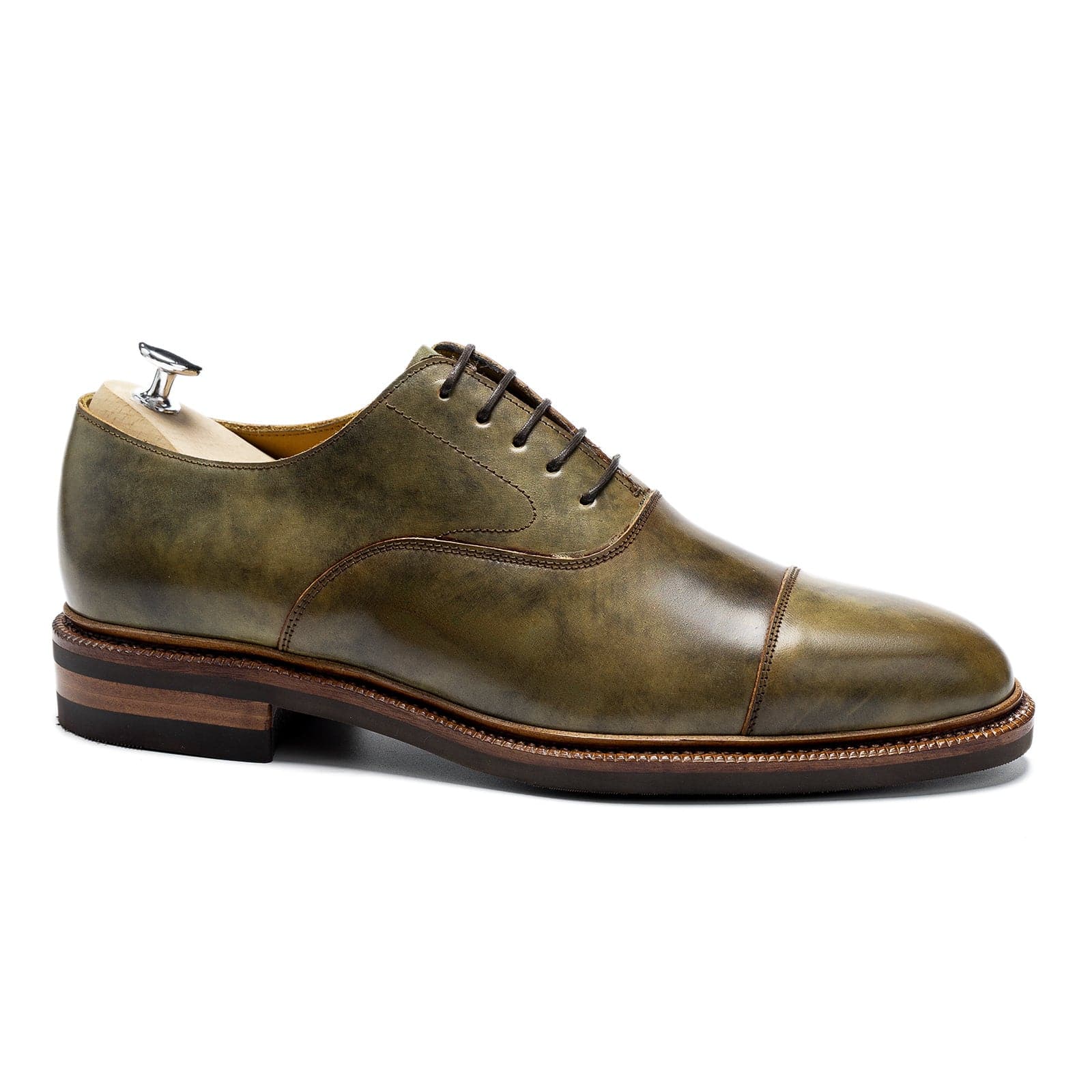 116660 - GREEN MUSEUM SHELL CORDOVAN - E (ULTRAFLEX SYSTEM) – Meermin Shoes