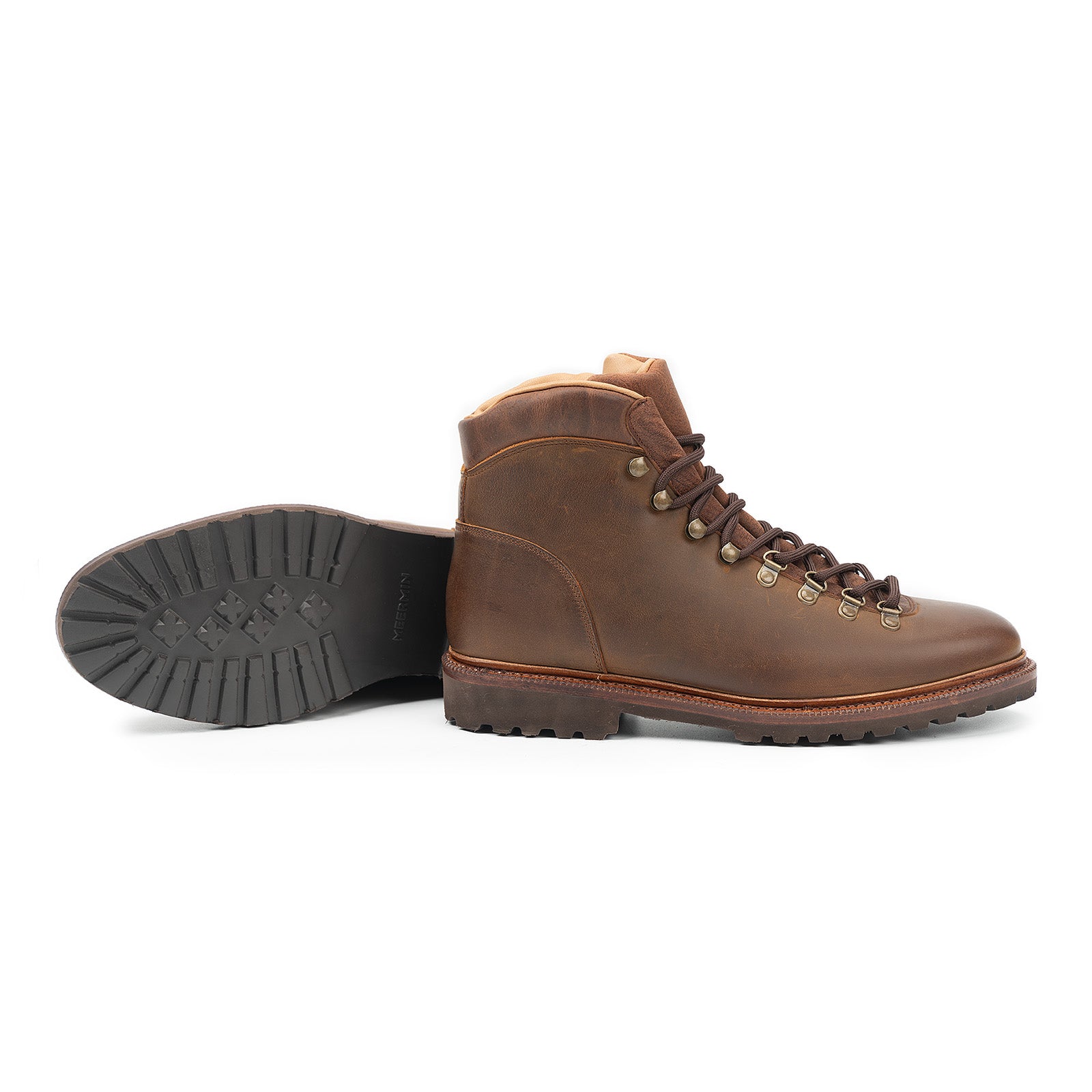 516690 - TOBACCO WAXY CALF - E – Meermin Shoes